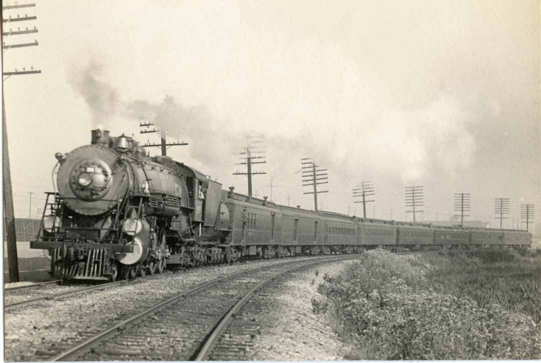 Great Northern Railway steam locomotive in Washington State, undated ...
