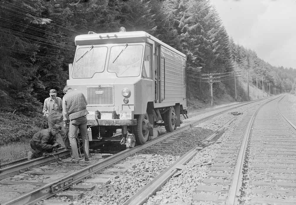 Northern Pacific Railroad Hy-Rail Car Number 2 at Easton, Washington ...